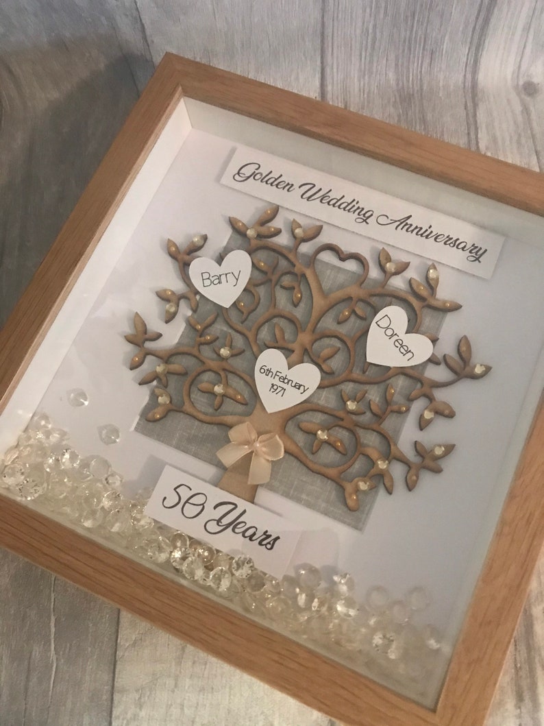 Wedding Anniversary Gift First Anniversary Frame 50th - Etsy UK