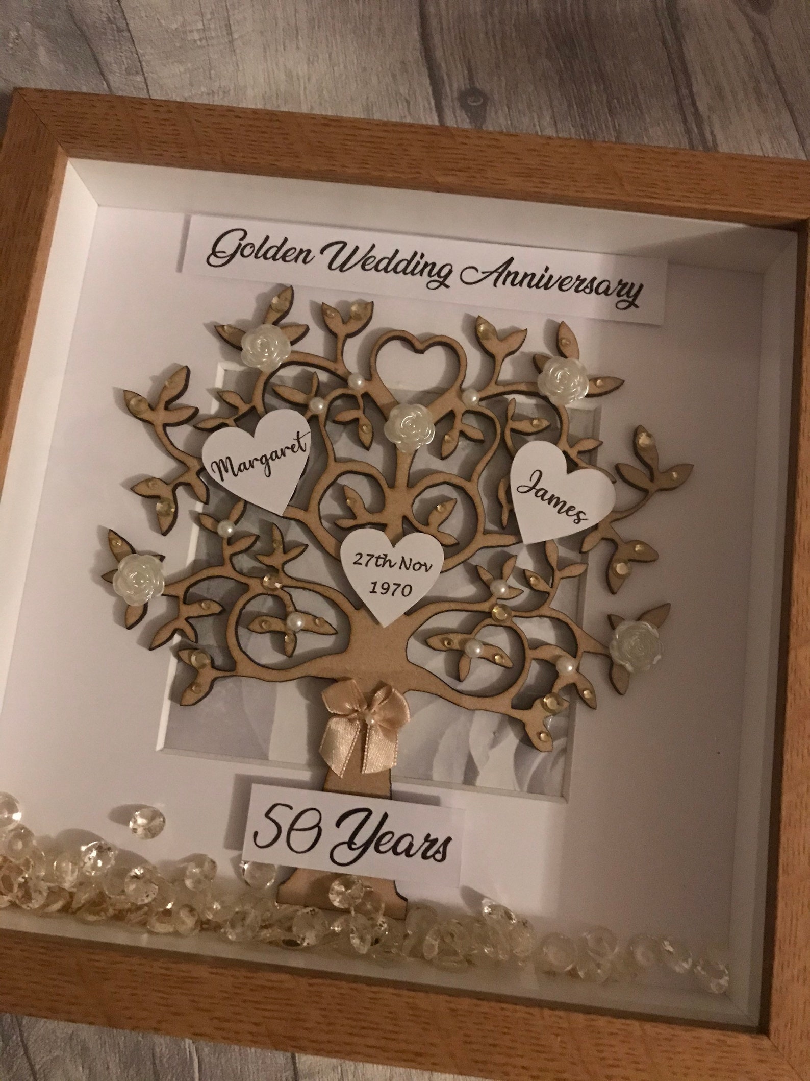 Wedding Anniversary Gift, First Anniversary Frame, 50th Wedding ...