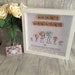 Stick Family Button Frame Personalised Frame With Stick - Etsy