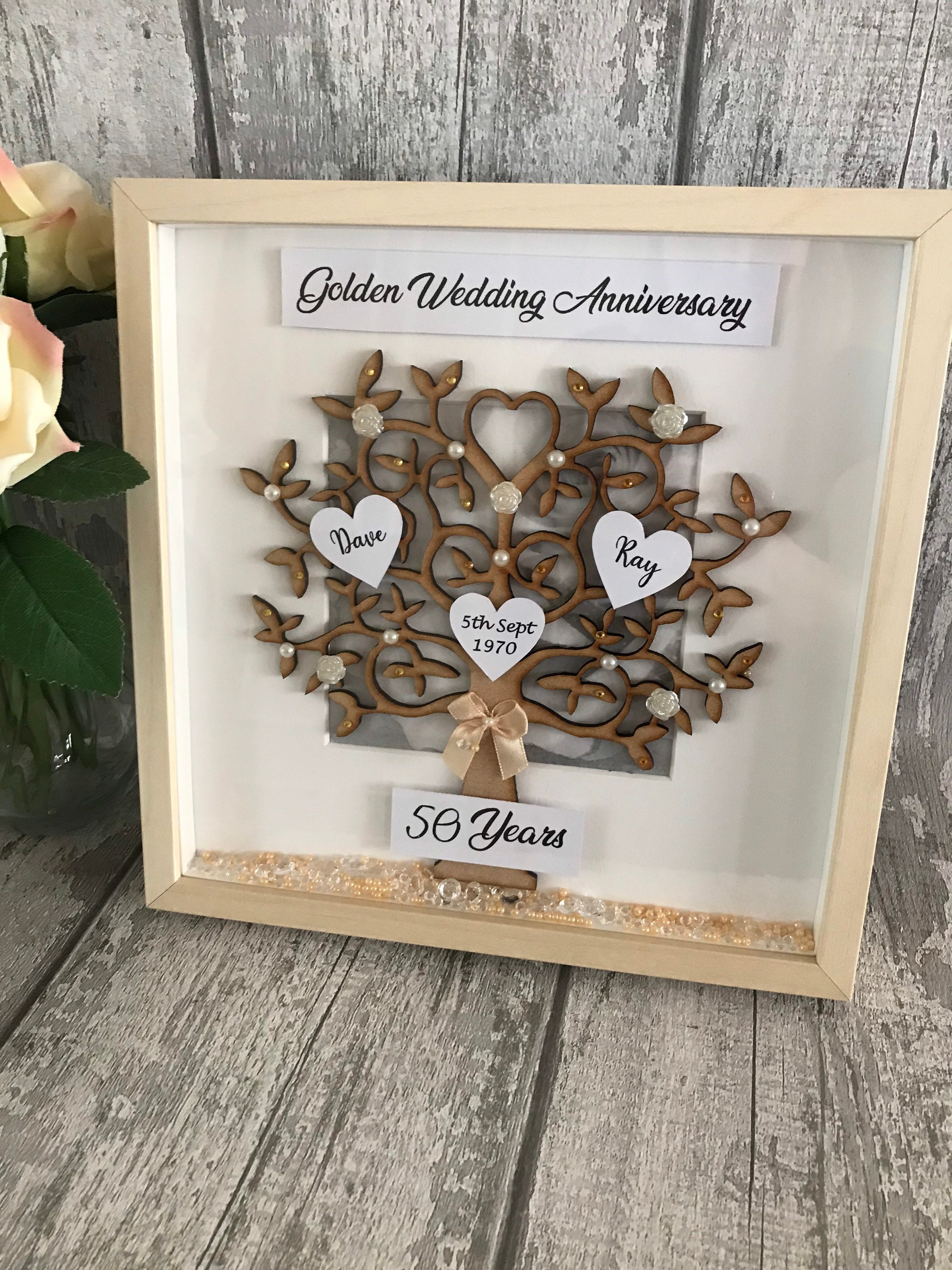 Wedding Anniversary Gift First Anniversary Frame 50th - Etsy UK