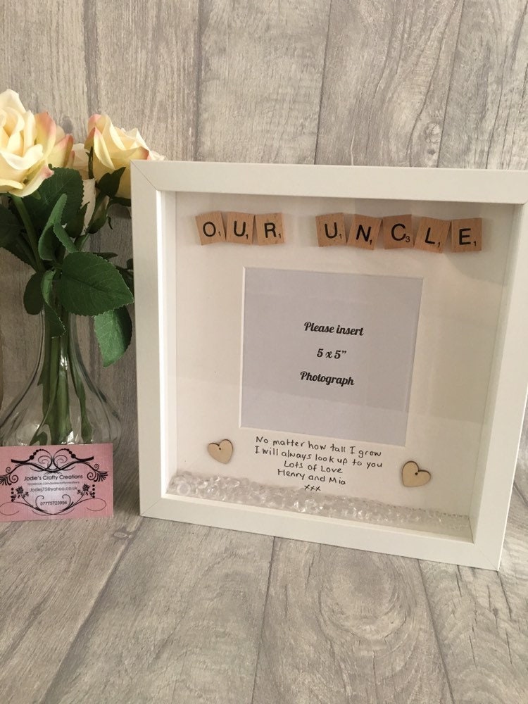 Personalised Uncle Gift, Gift for Uncle Birthday, Uncle Box Frame - Etsy
