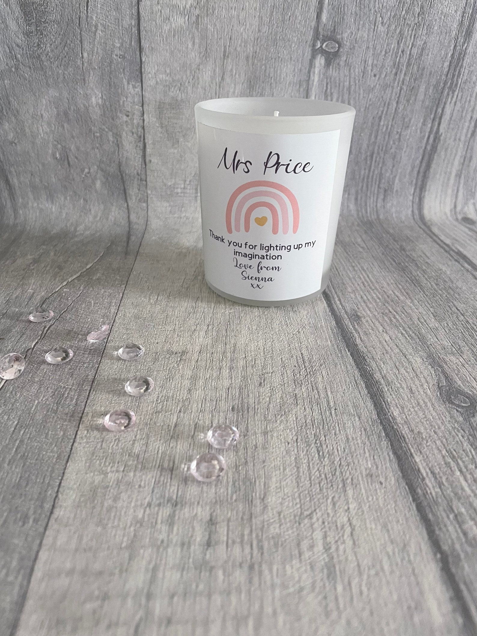 Personalised Teacher Candle Candler for Teacher Teacher - Etsy UK