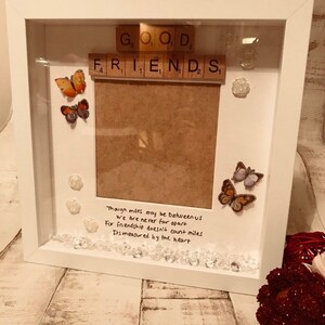 Best Friend Gift, Friend Scrabble Frame, Good Friends, Special Friend ...