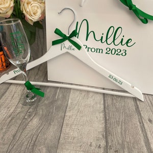 Personalised Prom Dress Hanger, Personalised Prom Glass-prom Gift Bag ...