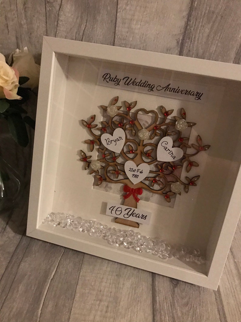 Wedding Anniversary Gift First Anniversary Frame 50th - Etsy UK