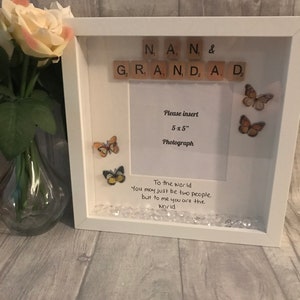 Nan & Grandad Box Framenan and Grandad Framepersonalised Nan | Etsy