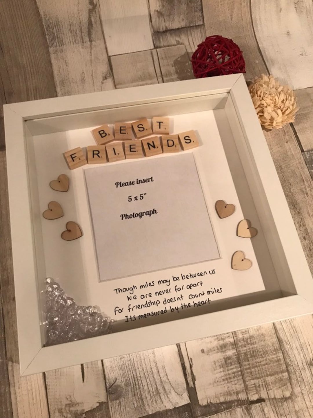 Best Friend Gift, Friend Scrabble Frame, Good Friends, Special Friend ...