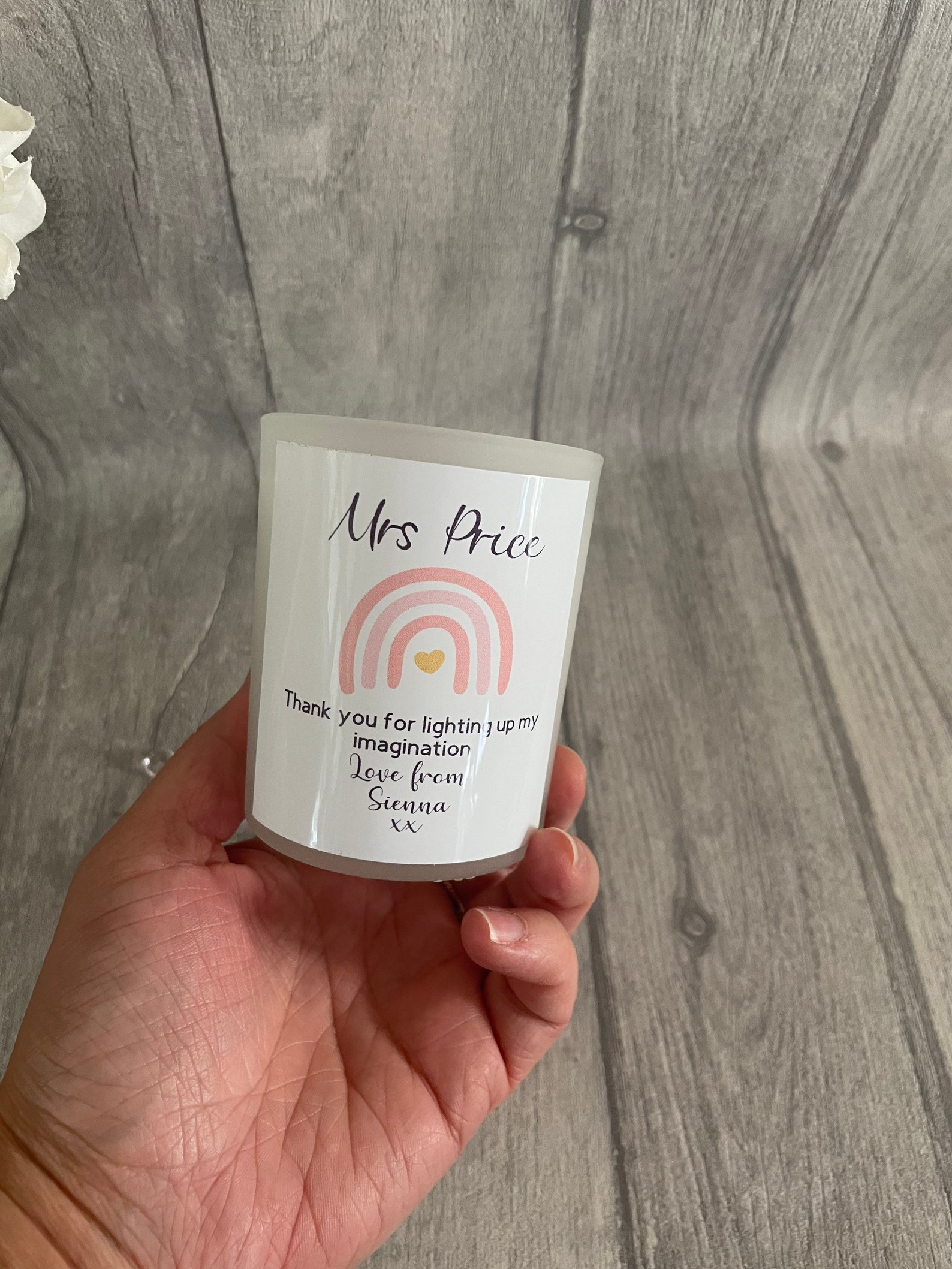 Personalised Teacher Candle Candler for Teacher Teacher - Etsy UK