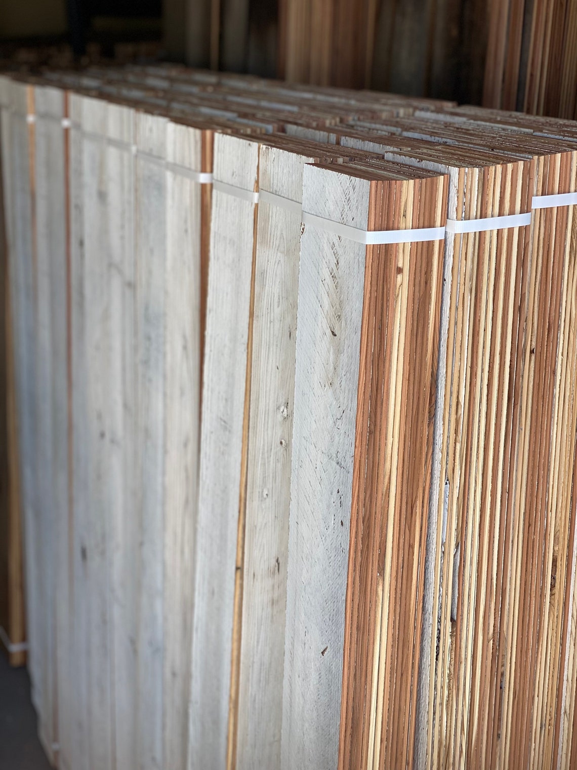 Reclaimed Wood (white Washed) Planks 25 Sq Ft Bundles - Etsy