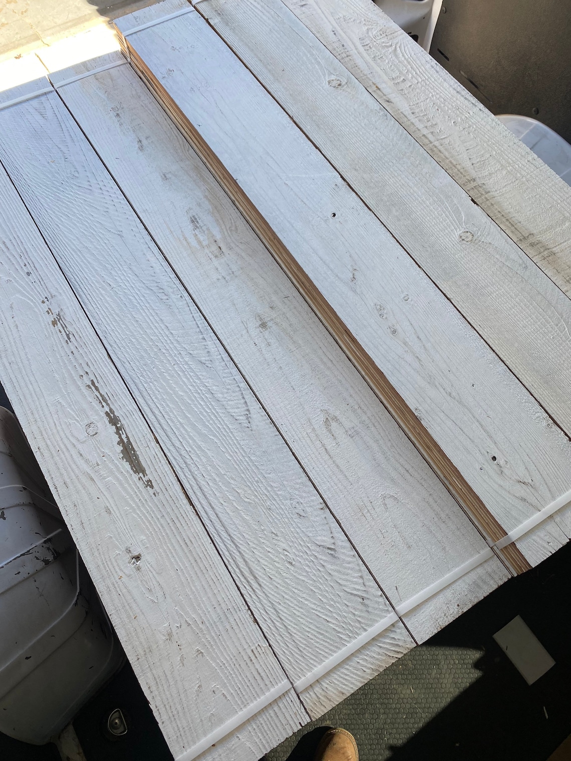 Reclaimed Wood Paneling “white Washed” - Etsy