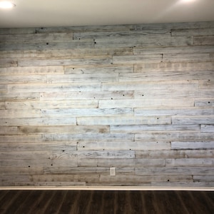 White Washed Reclaimed Wood Paneling - Etsy
