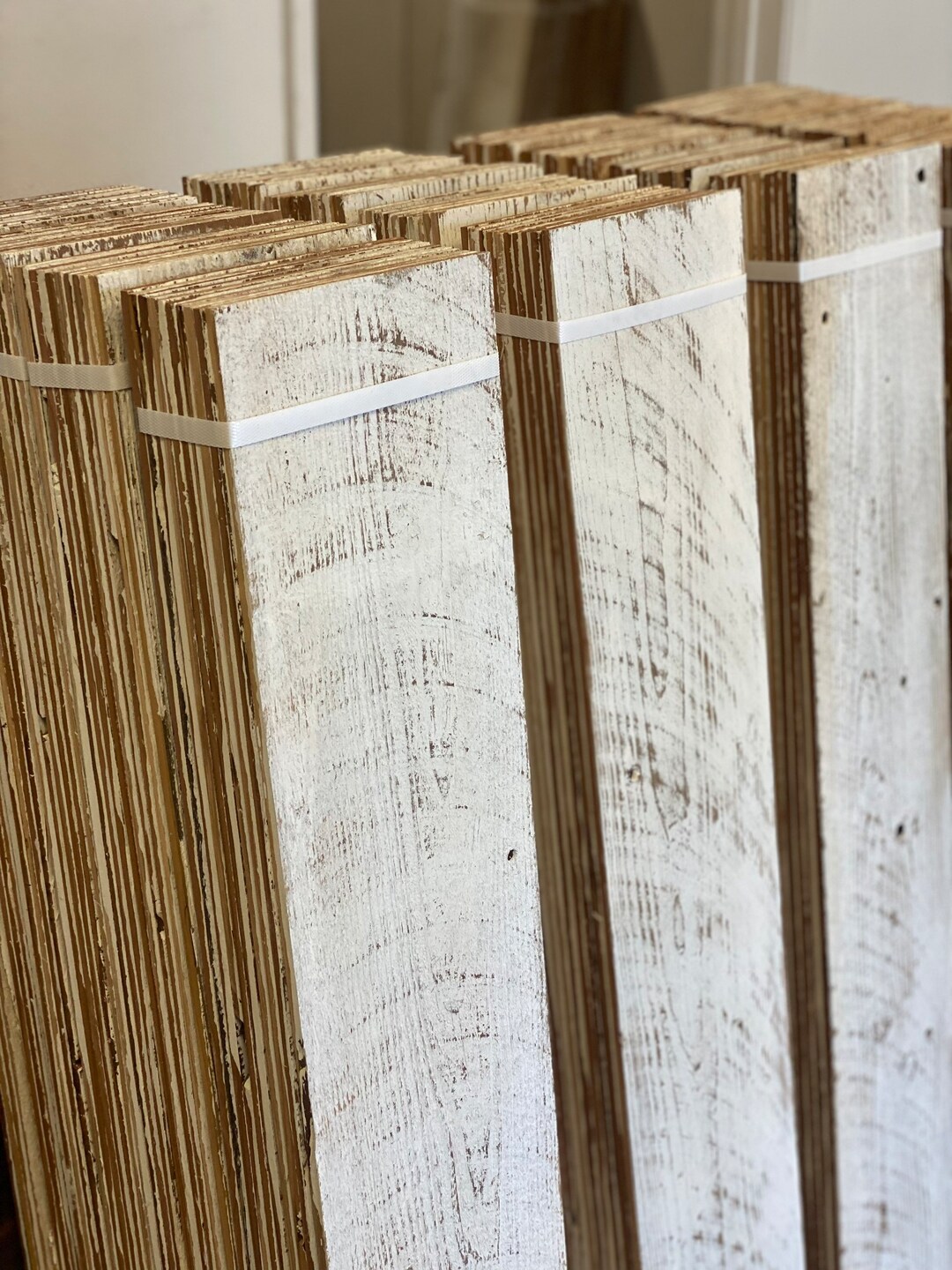 White Washed Reclaimed Wood Paneling - Etsy