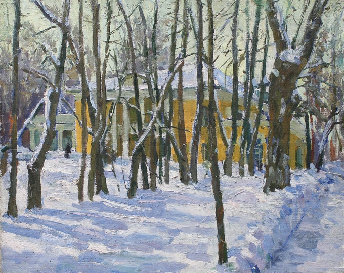 Gorki, Lenin's Dacha, Vintage Landsape by Vladimir Gorbachenko, 1970s ...