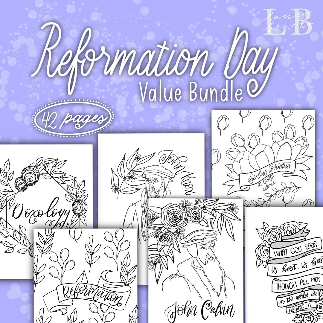 Reformation Bundle | Christian Colouring Pages | Value Pack | Children ...