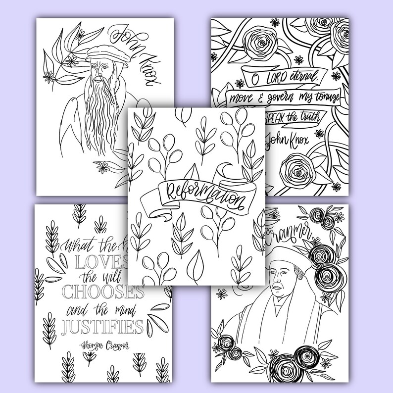 Reformation Colouring Sheets | Vol 1 | Christian Art | Children’s ...