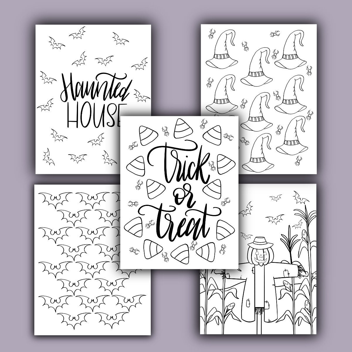 Halloween Colouring Sheets | 10 Pages | INSTANT DOWNLOAD | Adults and ...