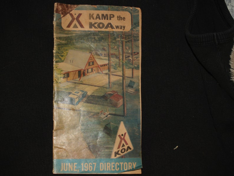KAMP the KOA Way - KOA Campground Directory June 1967 - Etsy