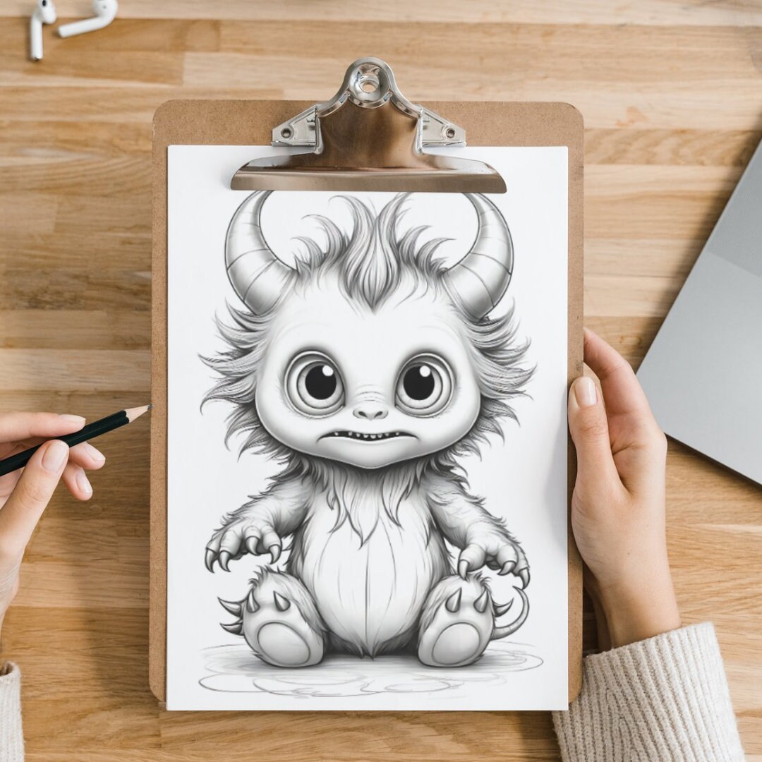 Sweet Monster Madness: Printable Coloring Pages 99 Printable PDF Sheets ...