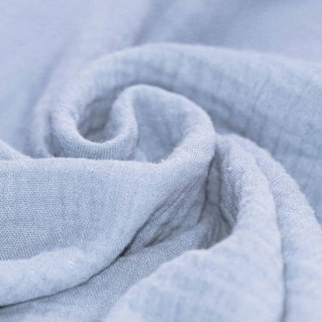 Light Blue Cotton Double Gauze Fabric - 50cm - Etsy