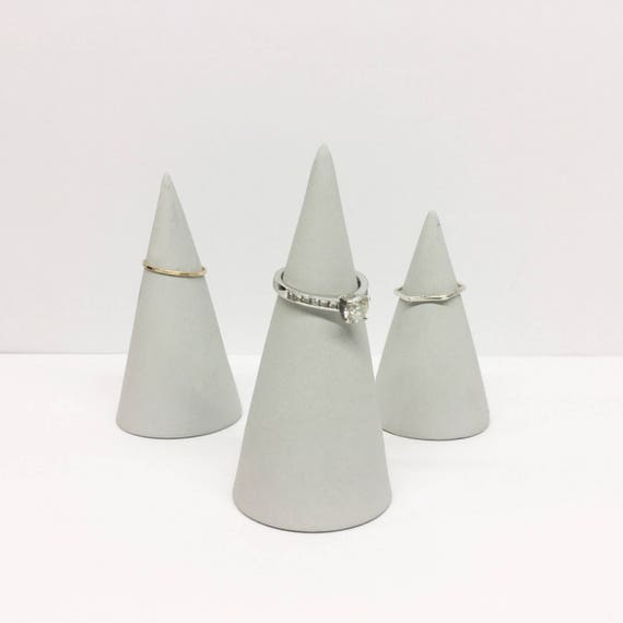 Concrete Ring Cones Set of 3 | Etsy