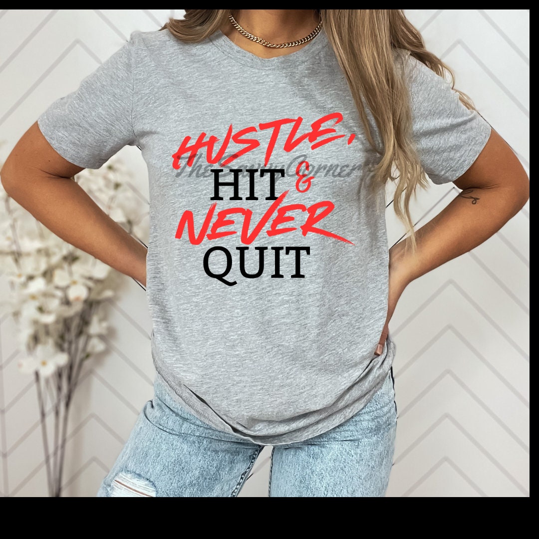 Hustle, Hit & Never Quit/ PNG/ Baseball / SVG / Instant Download - Etsy