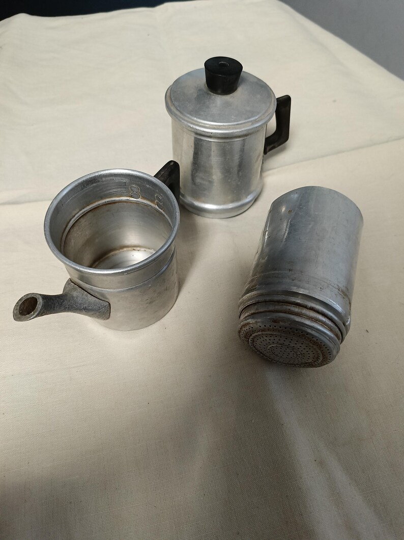 Vintage Aluminum Neapolitan Coffee Maker - Italian Cuccumella From the ...