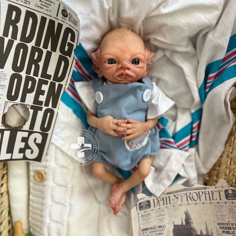 Reborn Baby Dobby Awake “harry Potter Inspired” House Elf (made to ...