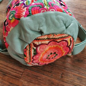 Genuine Suede Backpack, Vintage Textile Backpack, Boho Backpack, Unique ...