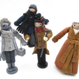 Christmas Carol Wooden Ornaments Charles Dickens' A | Etsy