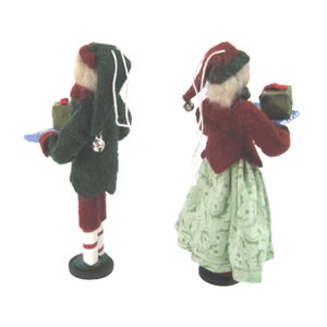 Elves With Stack of Presents, Christmas Elf Ornaments, Elves Loading ...