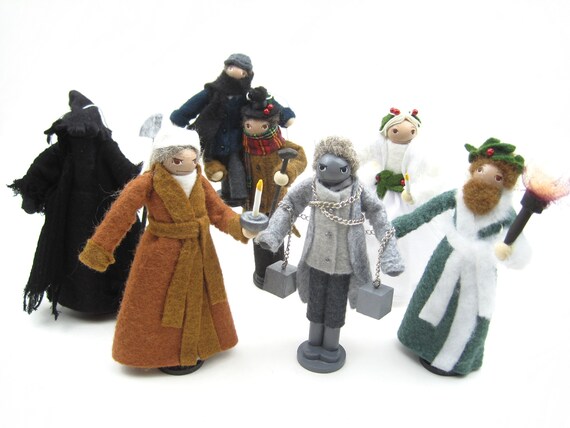 Christmas Carol Wooden Ornaments Charles Dickens' A | Etsy