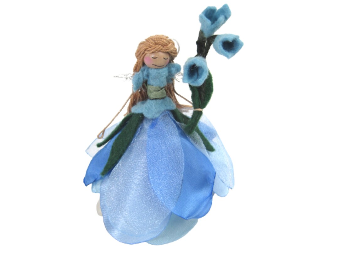 Bluebell Flower Fairy Ornament, Summer Fairy Decoration, Gifts for ...