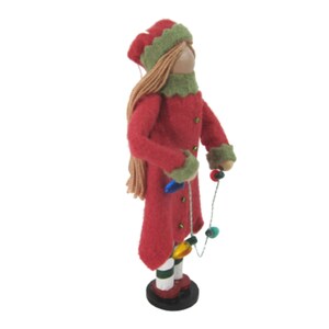 Elf Hanging Christmas Lights, Wooden Ornament, Light String Elf, Elf ...
