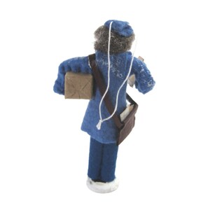 Winter Mailman Wooden Ornament, Postman Carrying Christmas Letters ...