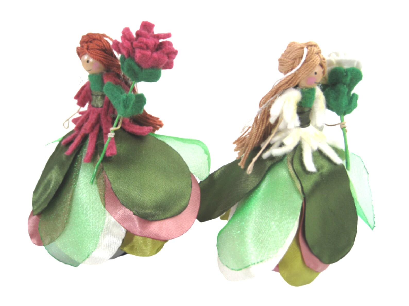Red or White Clover Fairy Ornament, Spring Fairy Decoration, Gifts for ...