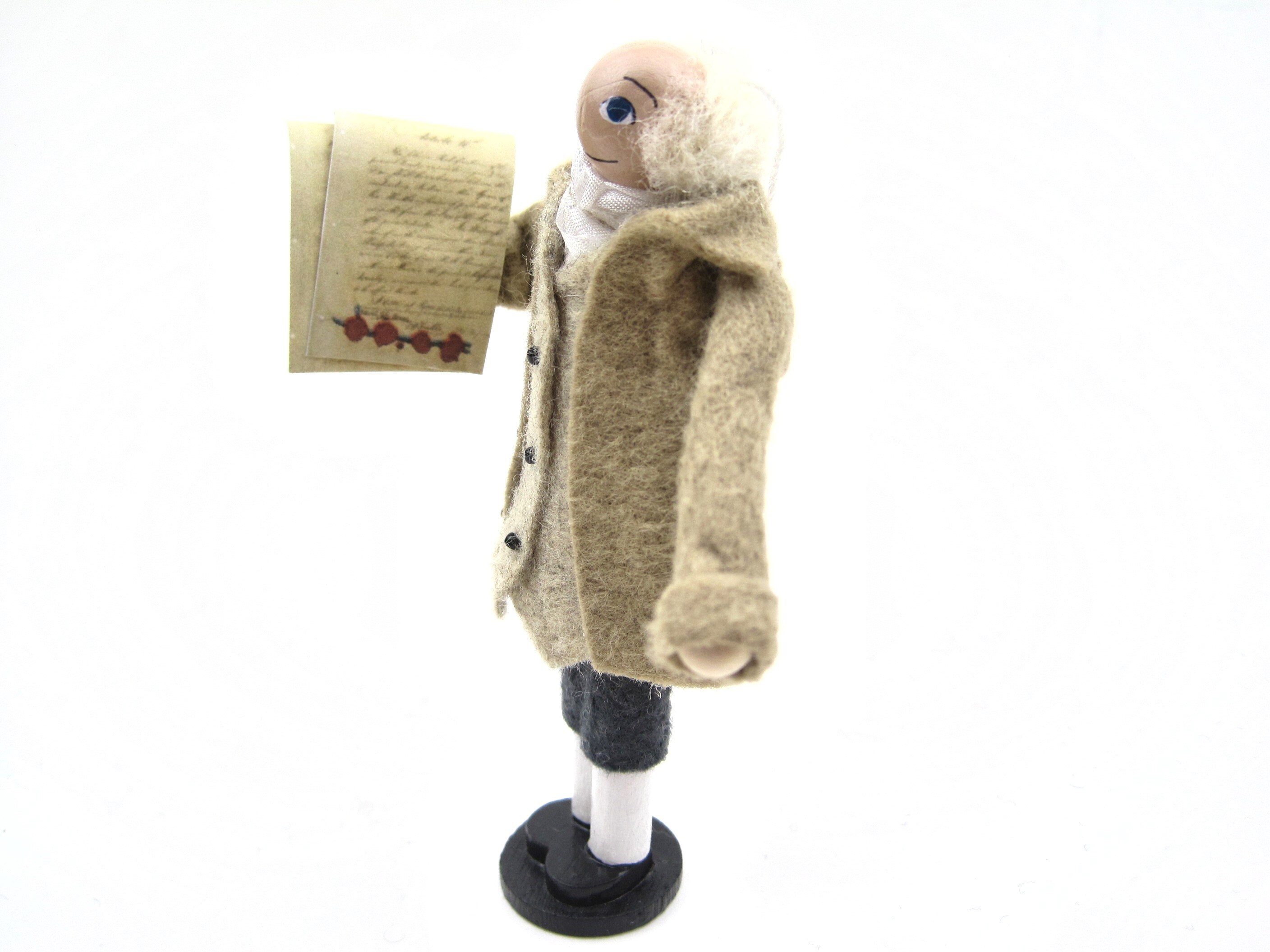 John Adams Founding Father Ornament Wooden and Felt Ornament | Etsy