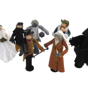 Christmas Carol Wooden Ornaments, Charles Dickens' A Christmas Carol ...