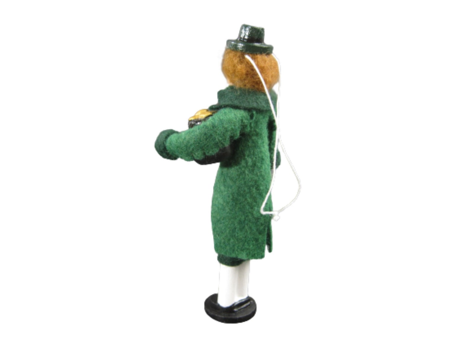 Irish Leprechaun Wooden Ornament With Miniature Pot of Gold - St ...