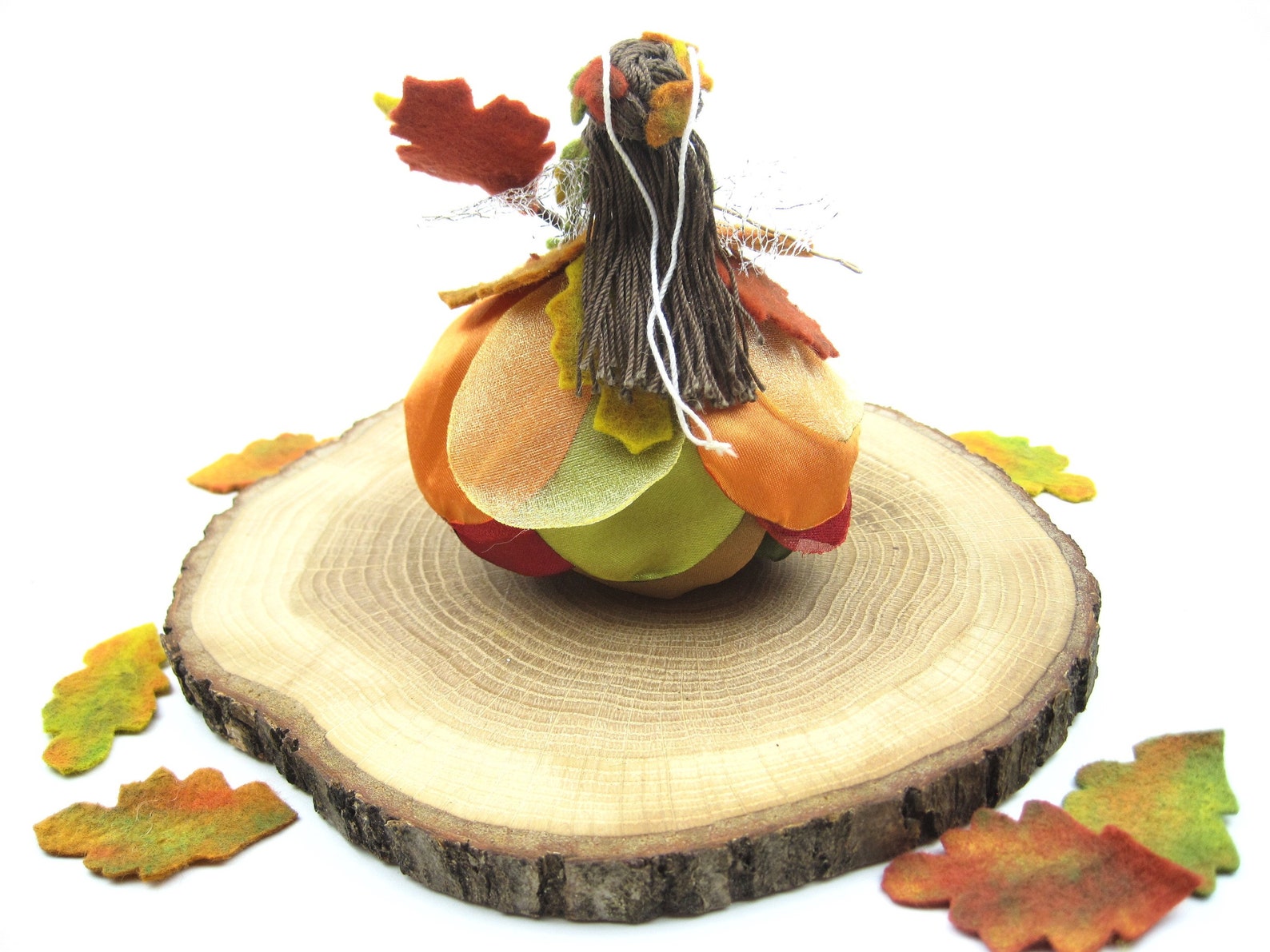 Autumn Maple Leaf Fairy Ornament Wooden Fairy Decoration | Etsy