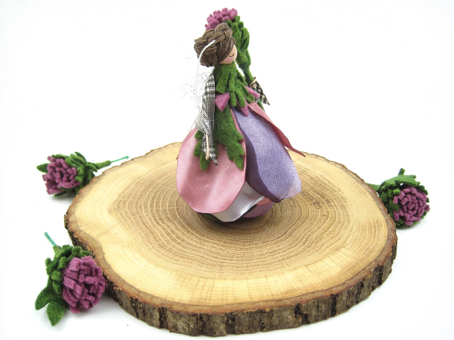 Scottish Thistle Flower Fairy Ornament Celtic Fairy | Etsy