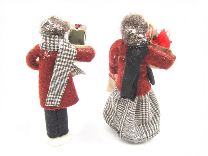 Christmas Shoppers Wooden Ornaments Choose Between Boy or | Etsy