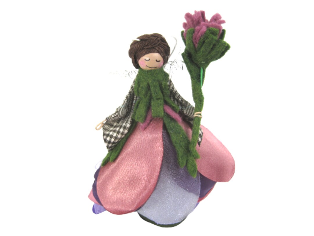 Scottish Thistle Flower Fairy Ornament, Celtic Fairy Decoration, Gift ...