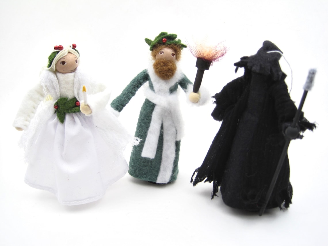 Christmas Carol Wooden Ornaments Charles Dickens' A | Etsy