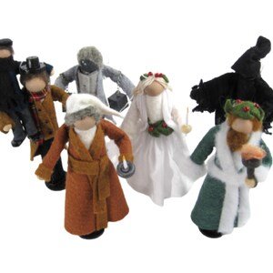 Christmas Carol Wooden Ornaments, Charles Dickens' A Christmas Carol ...