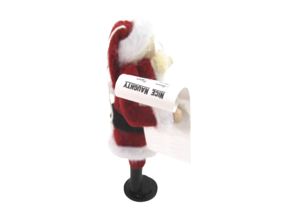 Santa With Naughty or Nice List Wooden Ornament Christmas - Etsy