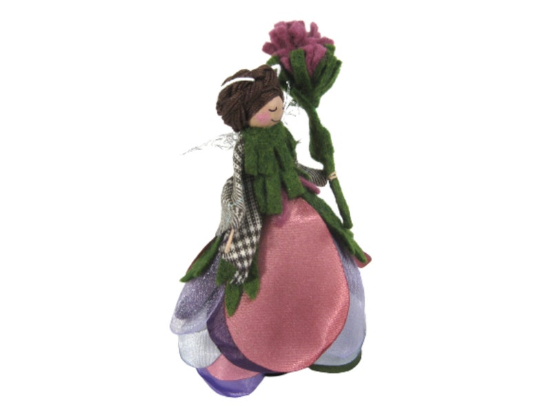 Scottish Thistle Flower Fairy Ornament Celtic Fairy - Etsy