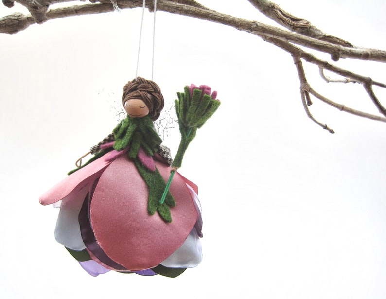 Scottish Thistle Flower Fairy Ornament Celtic Fairy | Etsy