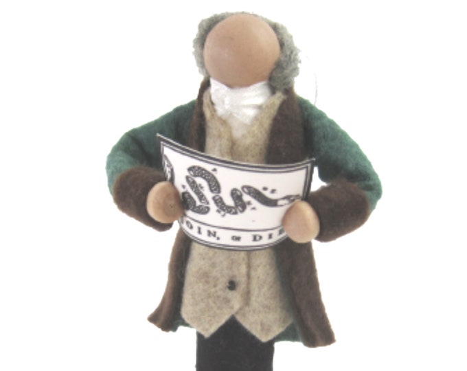 Benjamin Franklin Wooden Ornament Founding Fathers - Etsy