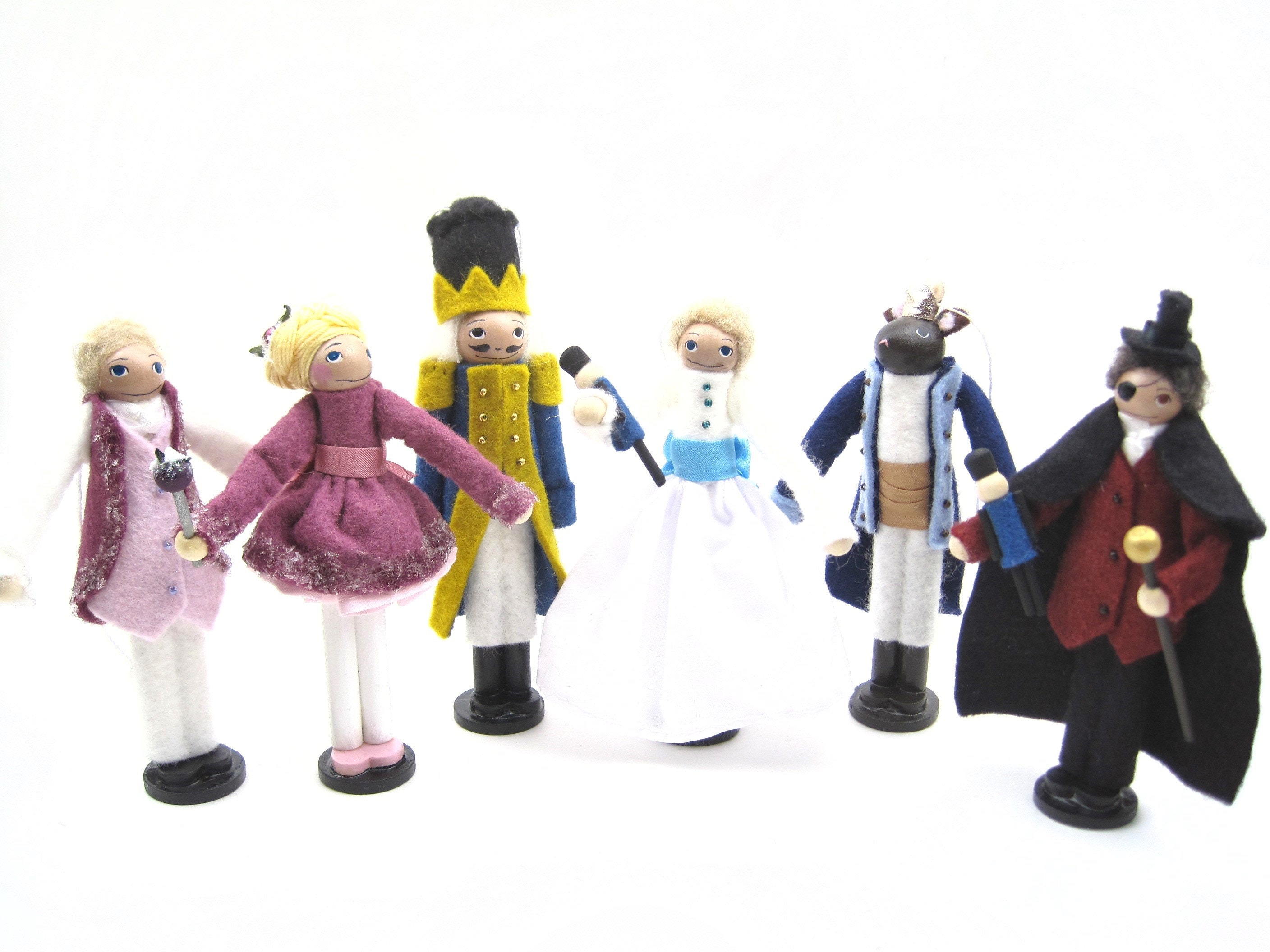 Nutcracker Ballet Wooden Ornaments Choose Your Character | Etsy