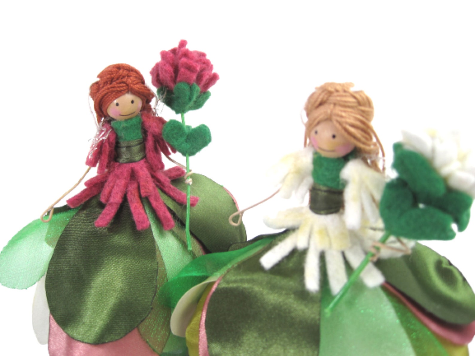 Red or White Clover Fairy Ornament, Spring Fairy Decoration, Gifts for ...